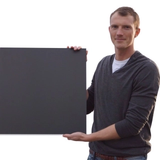 Opskummet PVC plade. Billig plast plade til at lave skilte.